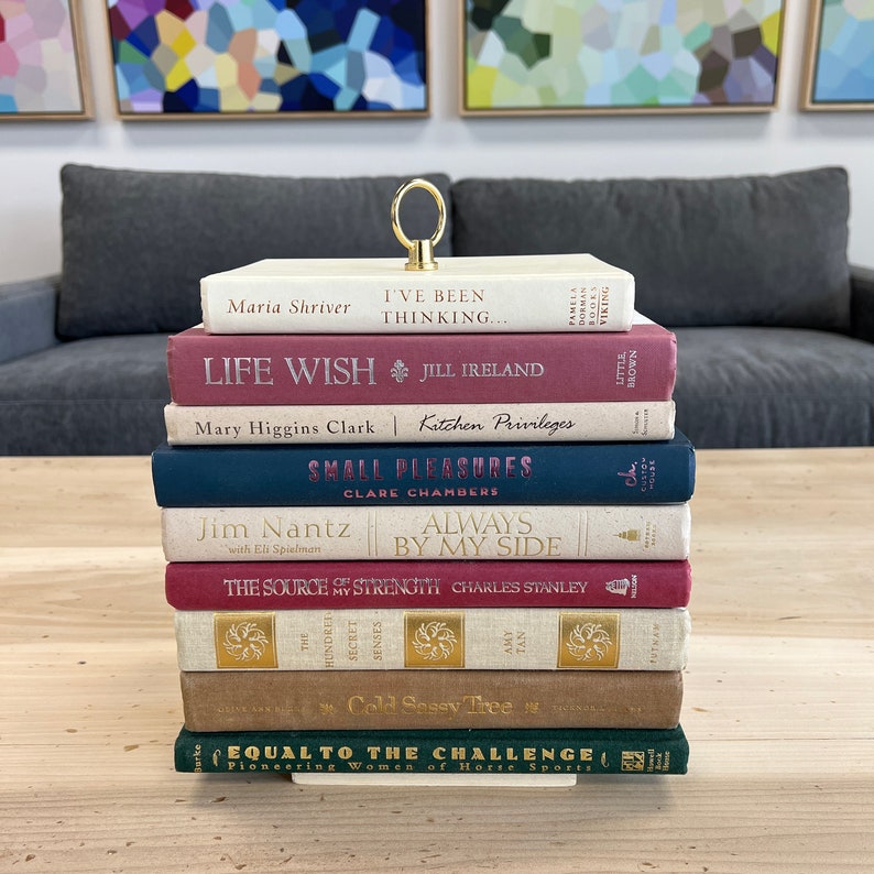 Book Stack Centerpiece™ | Wedding Table Display, Home Decor, Photo Prop ...