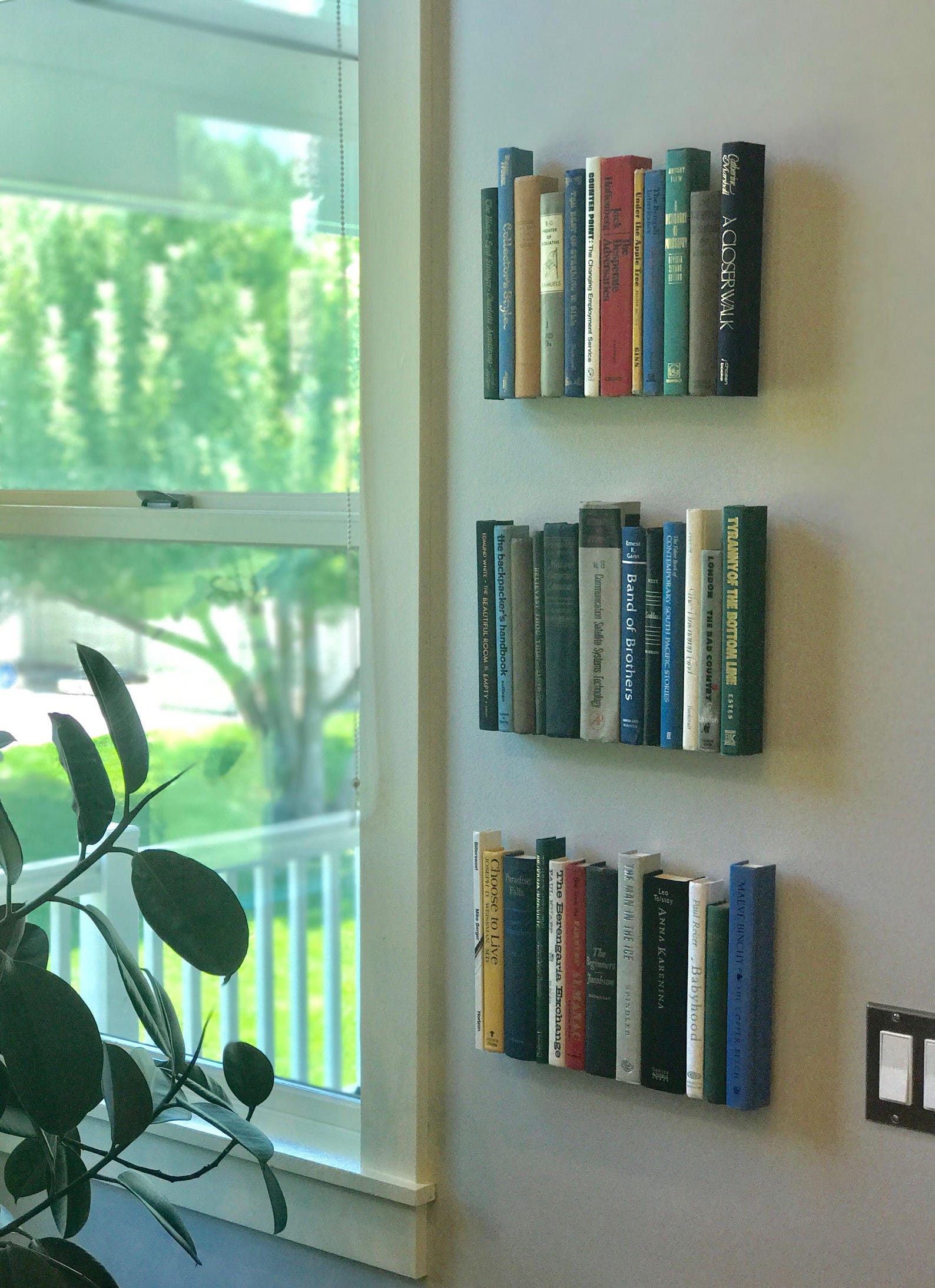 Trimmed Book Spines™ wood Panel Secret Door Books DIY Custom Wall Art ...