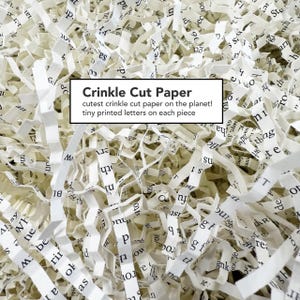 Bookcrinkle™ Crinkle Cut Paper Shred Fill | Gift Basket Wedding Easter ...