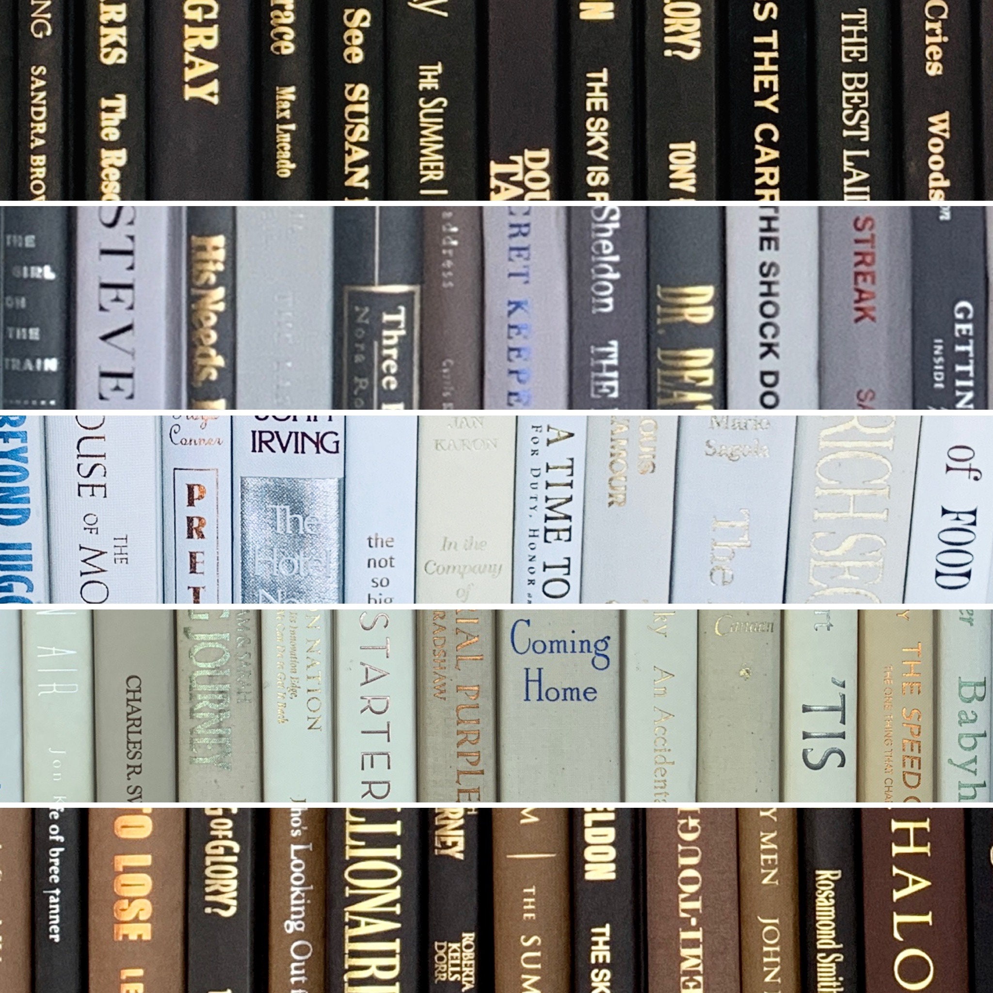 Real Books by Color™ Choose Your Colors Office Home | Etsy