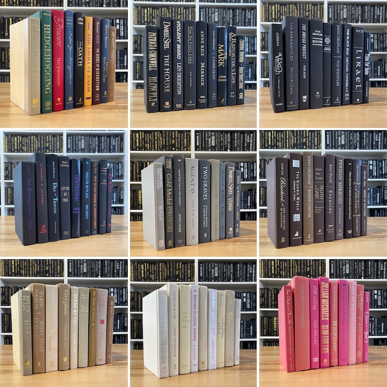 Real Books by Color™ Choose Your Colors Office Home - Etsy