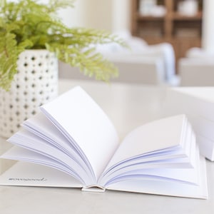Covobook™ White Book for Decor | Real Blank Hardcover | Notebook Sketch ...