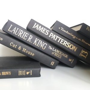 Small Black Book W/ Gold Writing | Vintage Decorative Book | Used ...