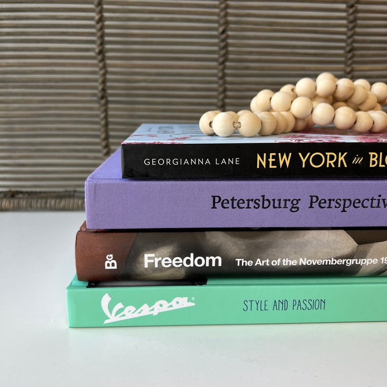 Colorful Coffee Table Books Oversized Books Entry Table - Etsy