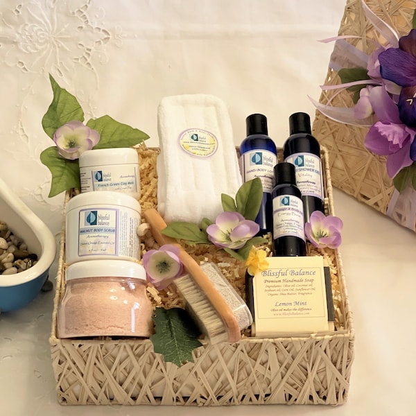 Spa Gift Basket - Etsy