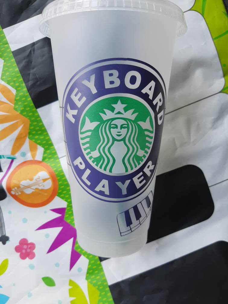 Starbucks Reusable keyboard Player Venti Cup - Etsy
