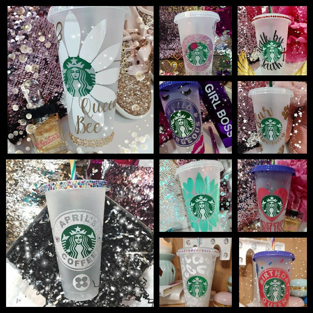 Starbucks Confetti Color Changing Reusable blue Crayon Teacher Cup - Etsy