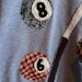 Pool/billards One of a Kind Reworked Vintage Sweatshirt Patchwork - Etsy