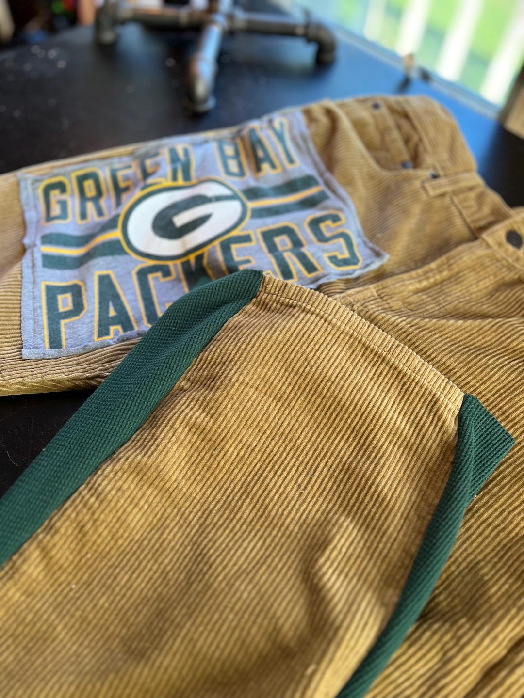 Green Bay Packers Bell Bottoms up Cycled Pants Corduroy Jeans - Etsy