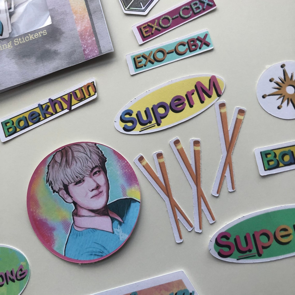 Baekhyun Sticker Set for Journaling: 26 Bullet Journal EXO and - Etsy