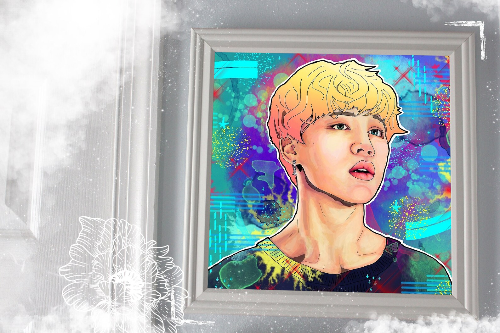 BTS Jimin Digital Art Prin Kpop Fanart | Etsy Canada