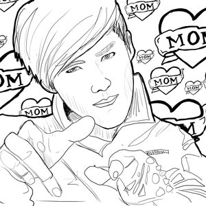 Exo Coloring Pages