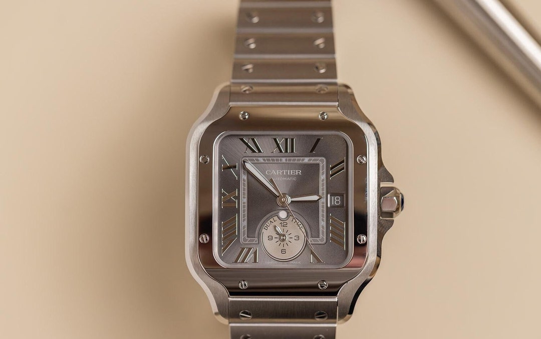 Cartier Add Dual Time Travel Complication to Santos Pilots Watch - Etsy
