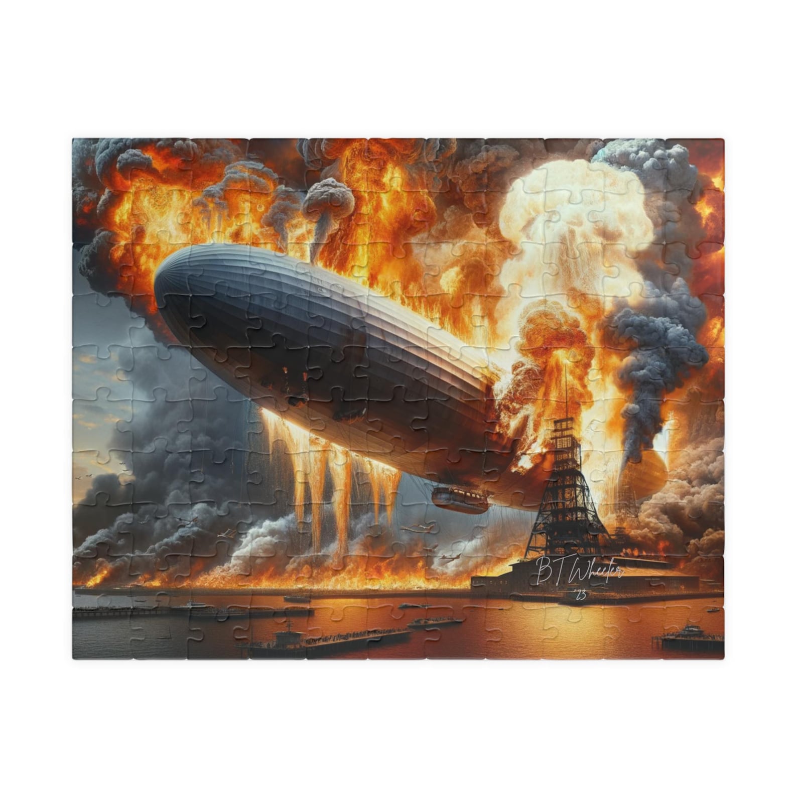 Hindenburg Disaster Jigsaw Puzzle – Historic Airship Tragedy - Etsy