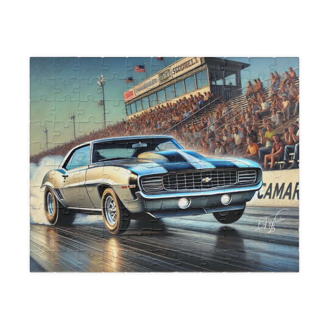 Chevrolet Camaro ZL1, Drag Racing Artwork, Speed Power Retro Fans ...