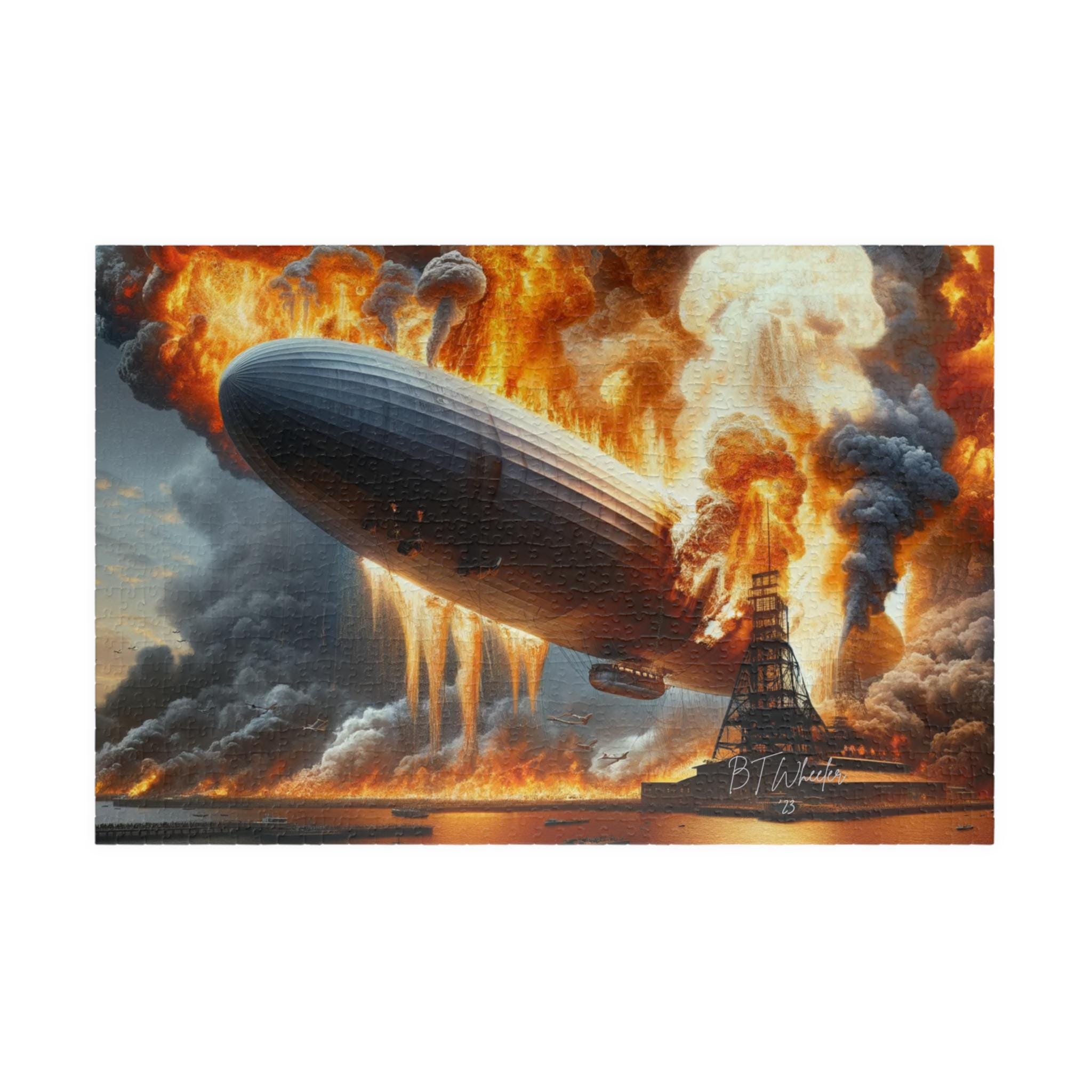 Hindenburg Disaster Jigsaw Puzzle – Historic Airship Tragedy - Etsy