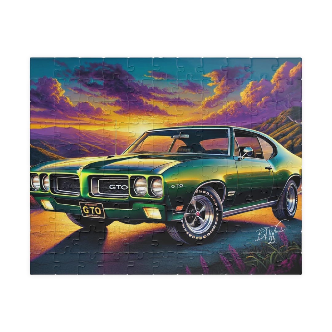 1968 Pontiac GTO in Verdoro Green With Chrome Accents, Vintage Car ...