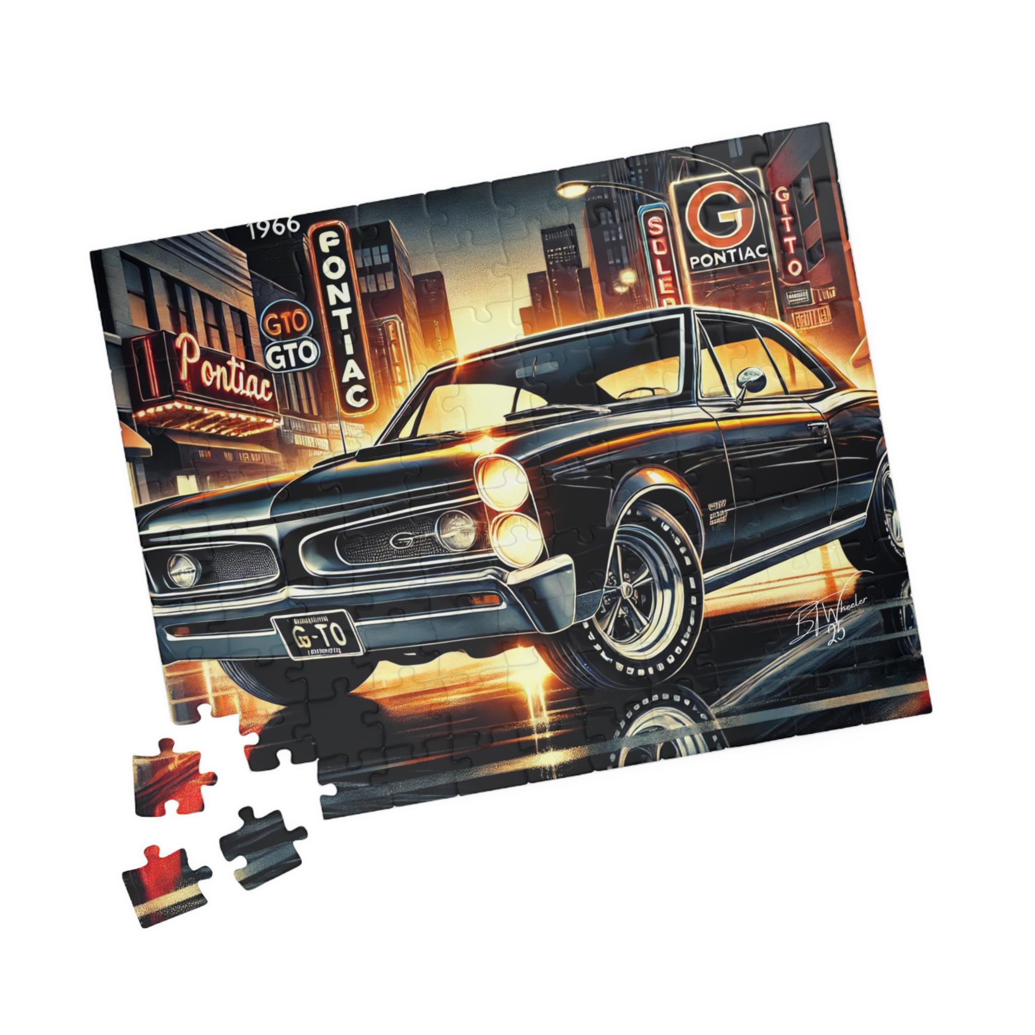 1966 Pontiac GTO, Muscle Car Night Scene, Hobby, Gift, Family Activity ...
