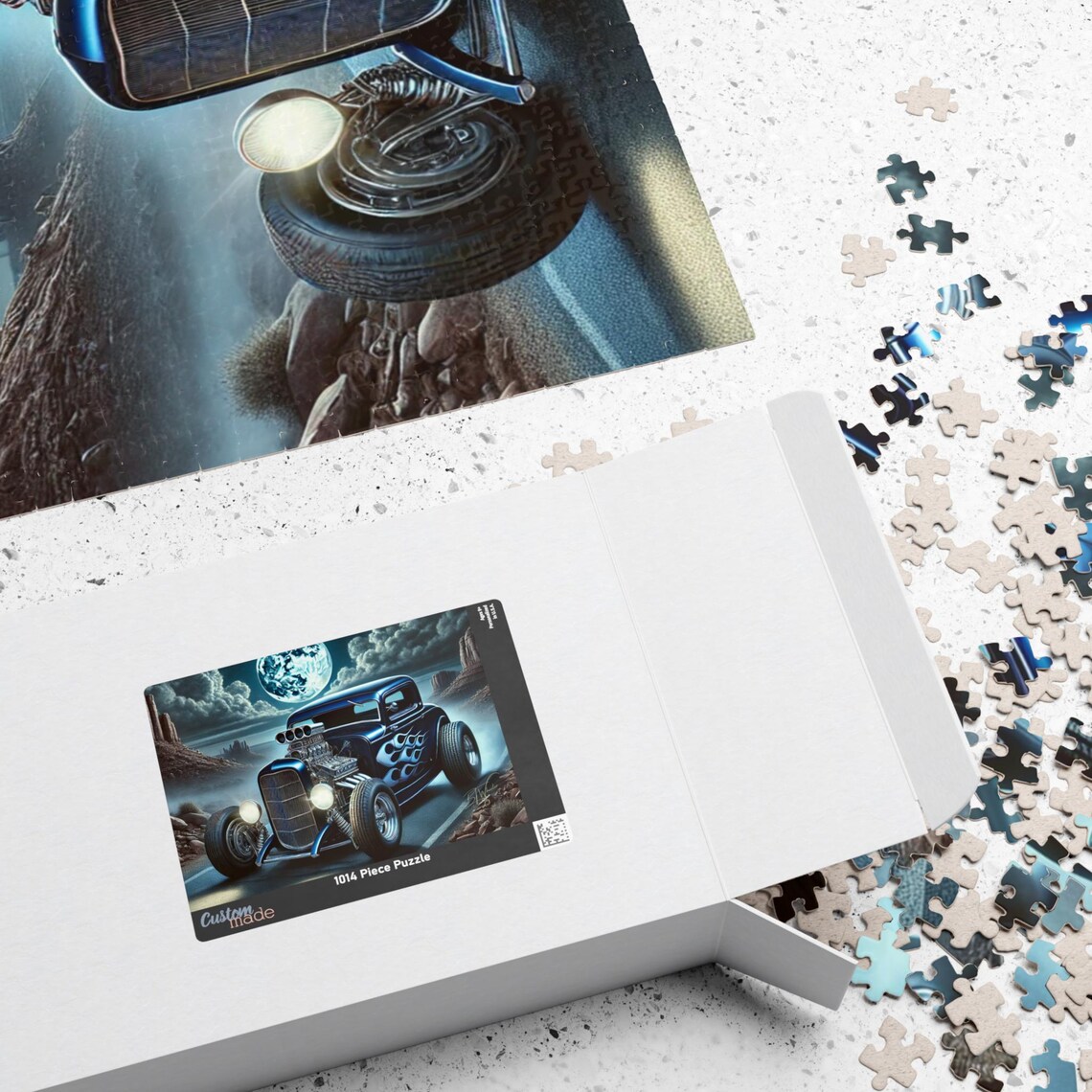 Midnight Menace 1934 Ford Coupe Hot Rod Jigsaw Puzzle - Classic Custom ...