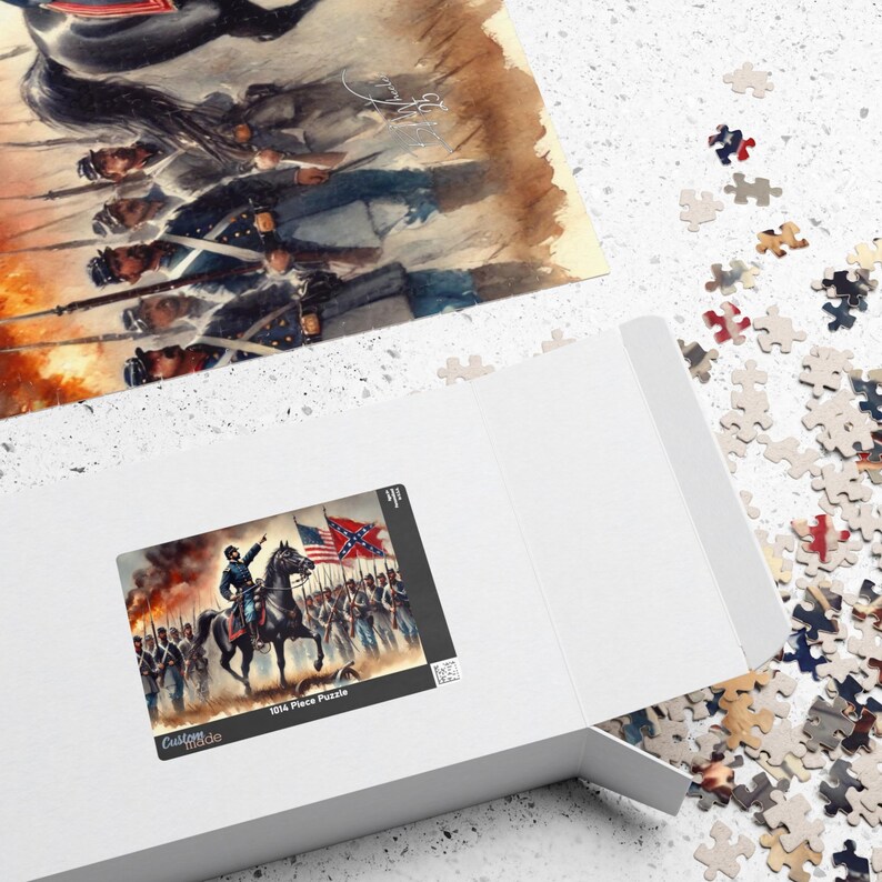 Civil War Jigsaw Puzzle - Rallying the Troops Watercolor Art, Union ...