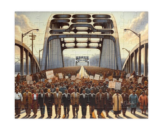 Ushers Day Puzzle, Art By: Adrienne Reed - Etsy