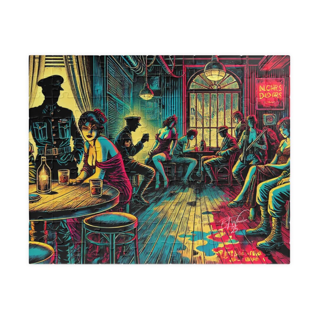 The Sex Market, Soldiers, Women, Pimp, Neon Sign, Adult Puzzle, Stress ...