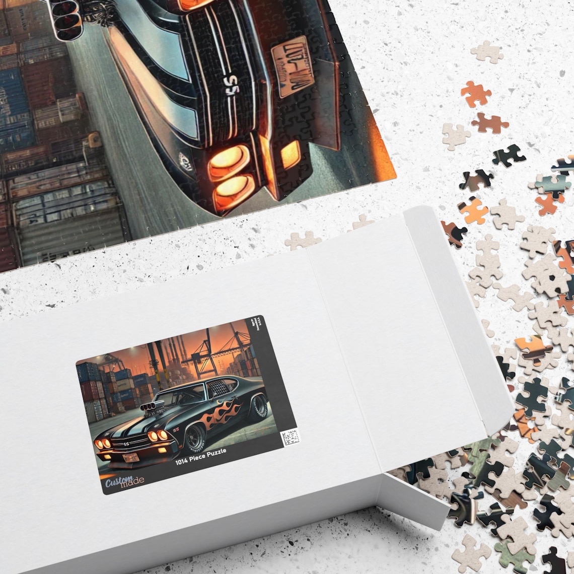 Puzzle - 1969 Chevrolet Chevelle SS Hotrod Artwork - Automotive Jigsaw ...