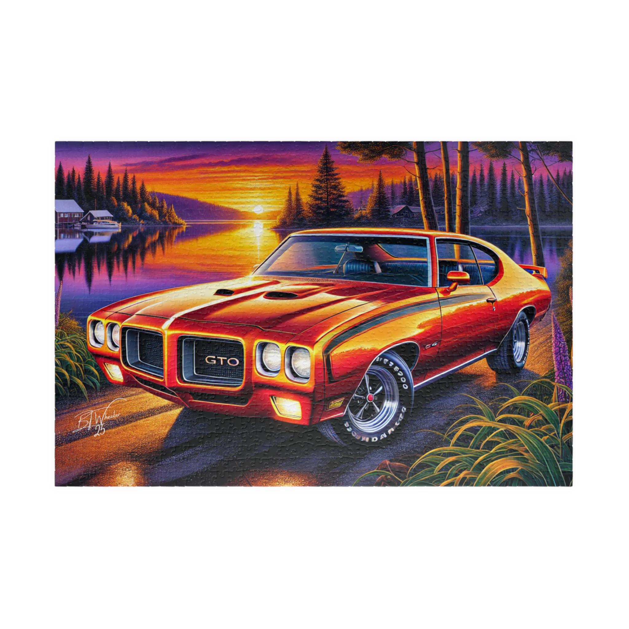 1972 Pontiac GTO Puzzle, Muscle Car Puzzle, Vintage Car Puzzle ...
