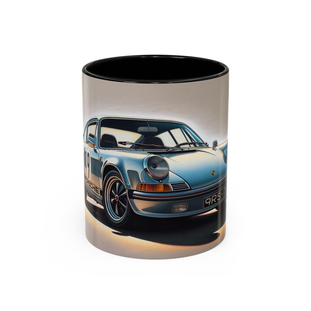 Vintage Car Coffee Mug, 1974 Porsche 911 Mug, Racing Car Mug, Car ...