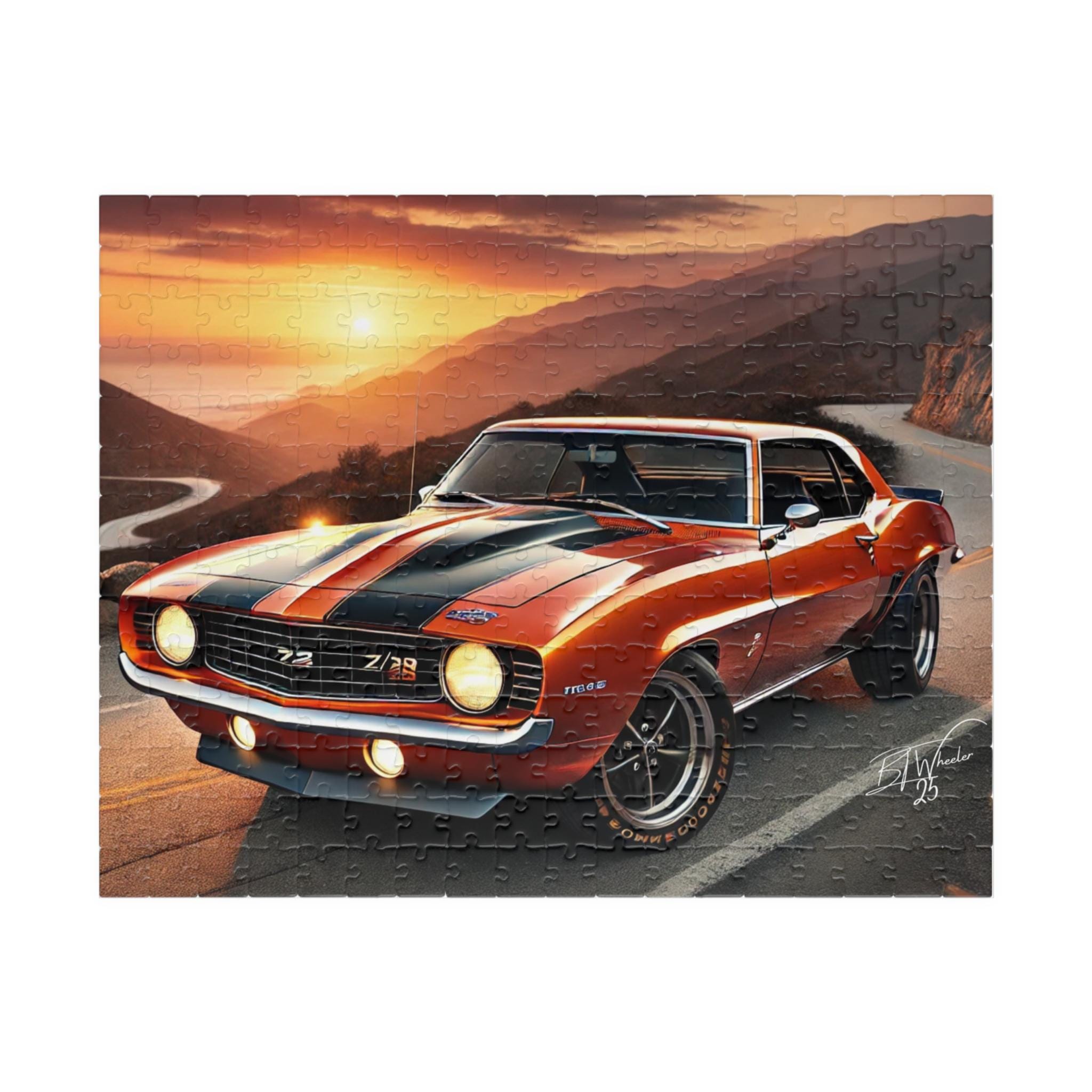 1969 Chevrolet Camaro Z/28 Puzzle - Sunset Dominator - Etsy