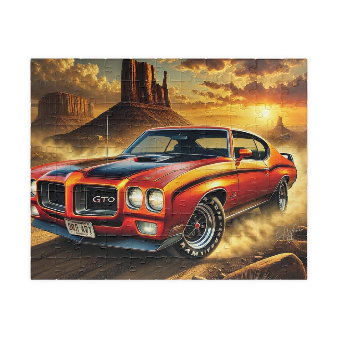 Desert Dominator 1970 Pontiac GTO Judge Jigsaw Puzzle - Classic Muscle ...