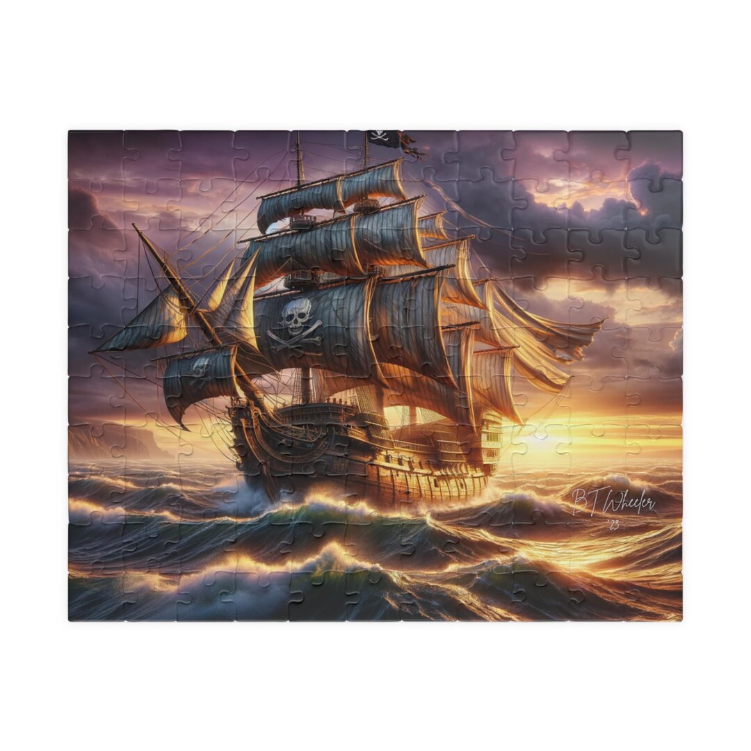 Legendary Pirate Ship Jigsaw Puzzle - Epic High Seas Adventure - A ...