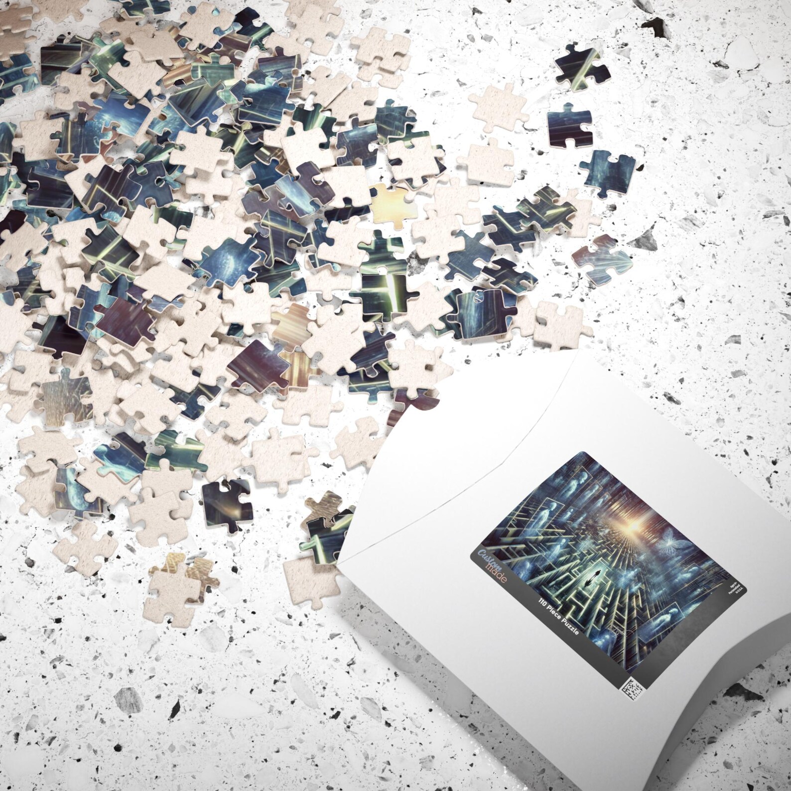 The Maze of Echoes Jigsaw Puzzle - Surreal Labyrinth of Reflections - Etsy