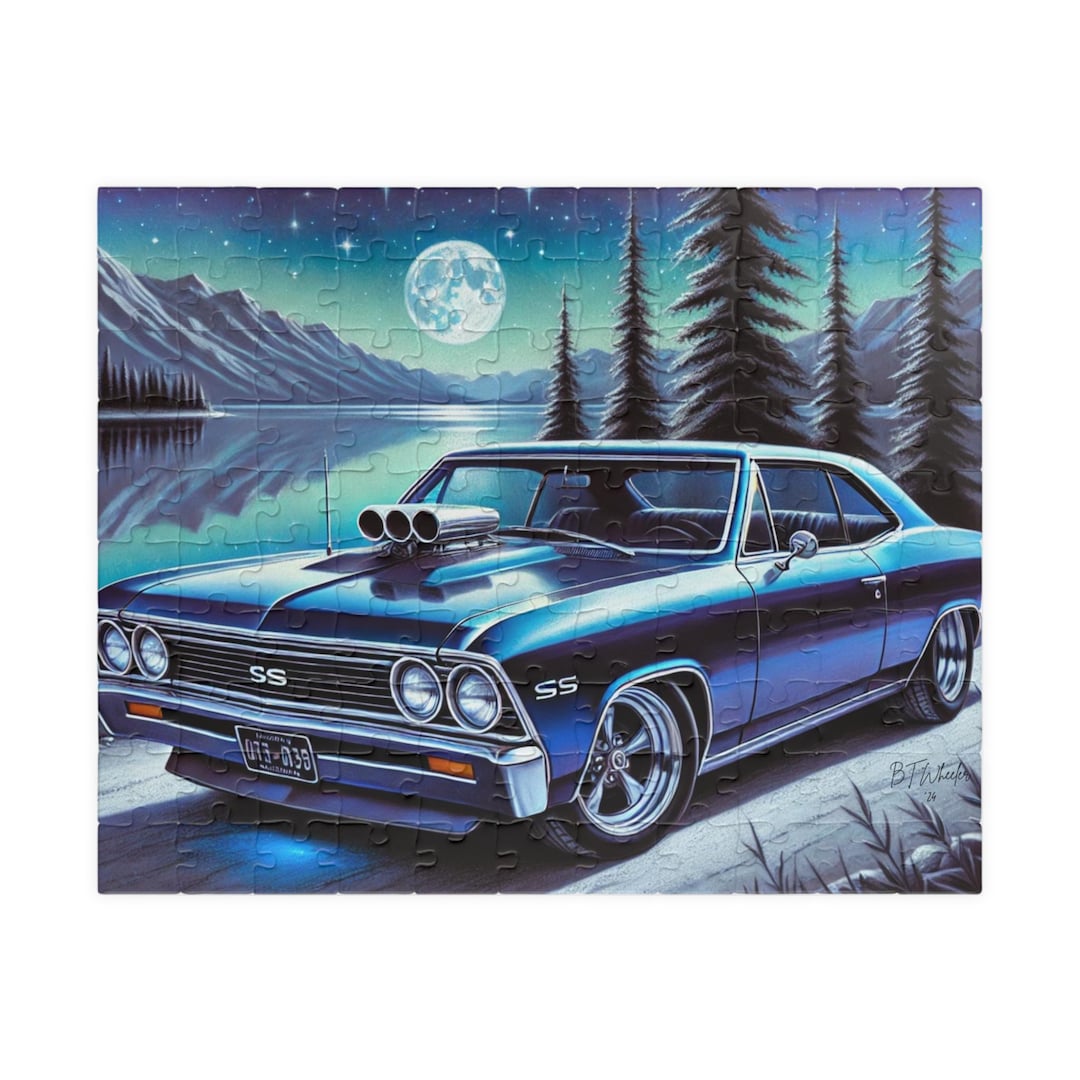 Puzzle, Midnight Blue 1967 Chevrolet Chevelle SS Hotrod, 110, 252, 520 ...