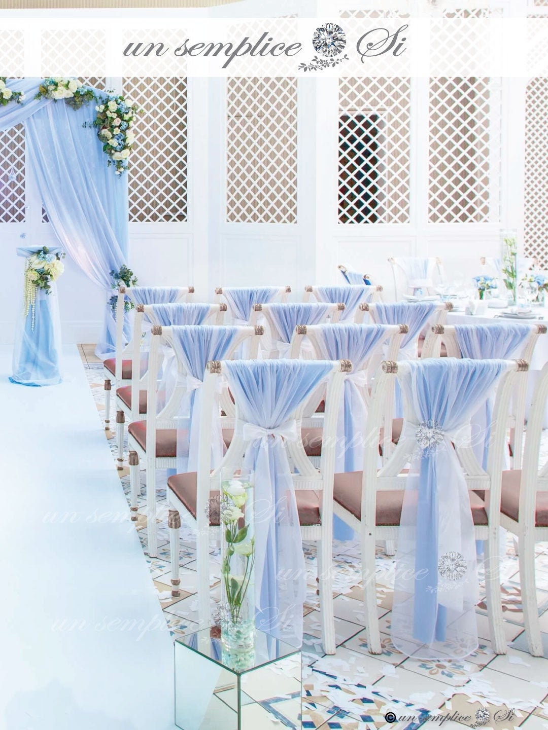 CHIFFON CHAIR SASH Chiavari Chair Sash Chiffon and Tulle - Etsy Canada