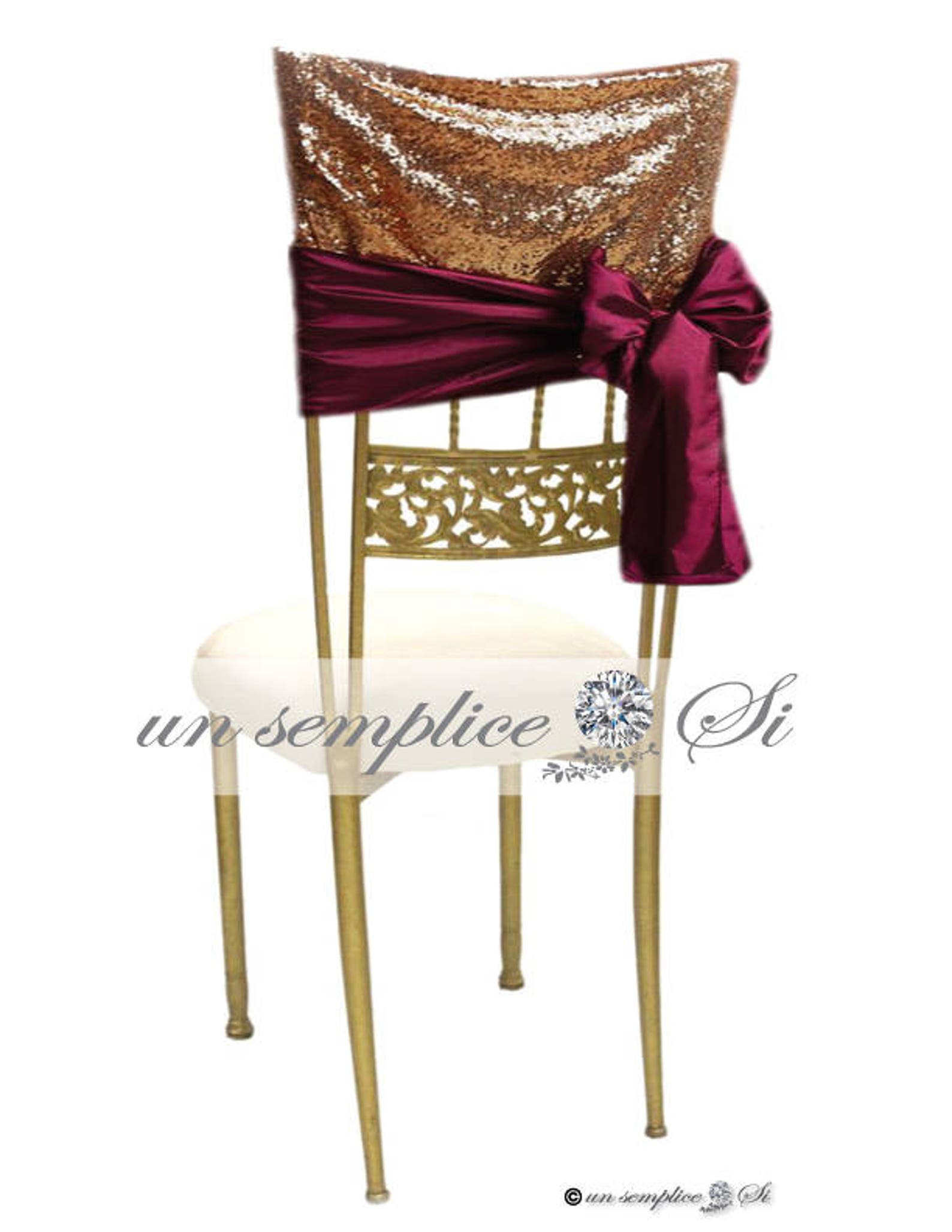 SEQUIN CHAIR CAPS Chiavari Chair Caps Sequin Chair Cover - Etsy