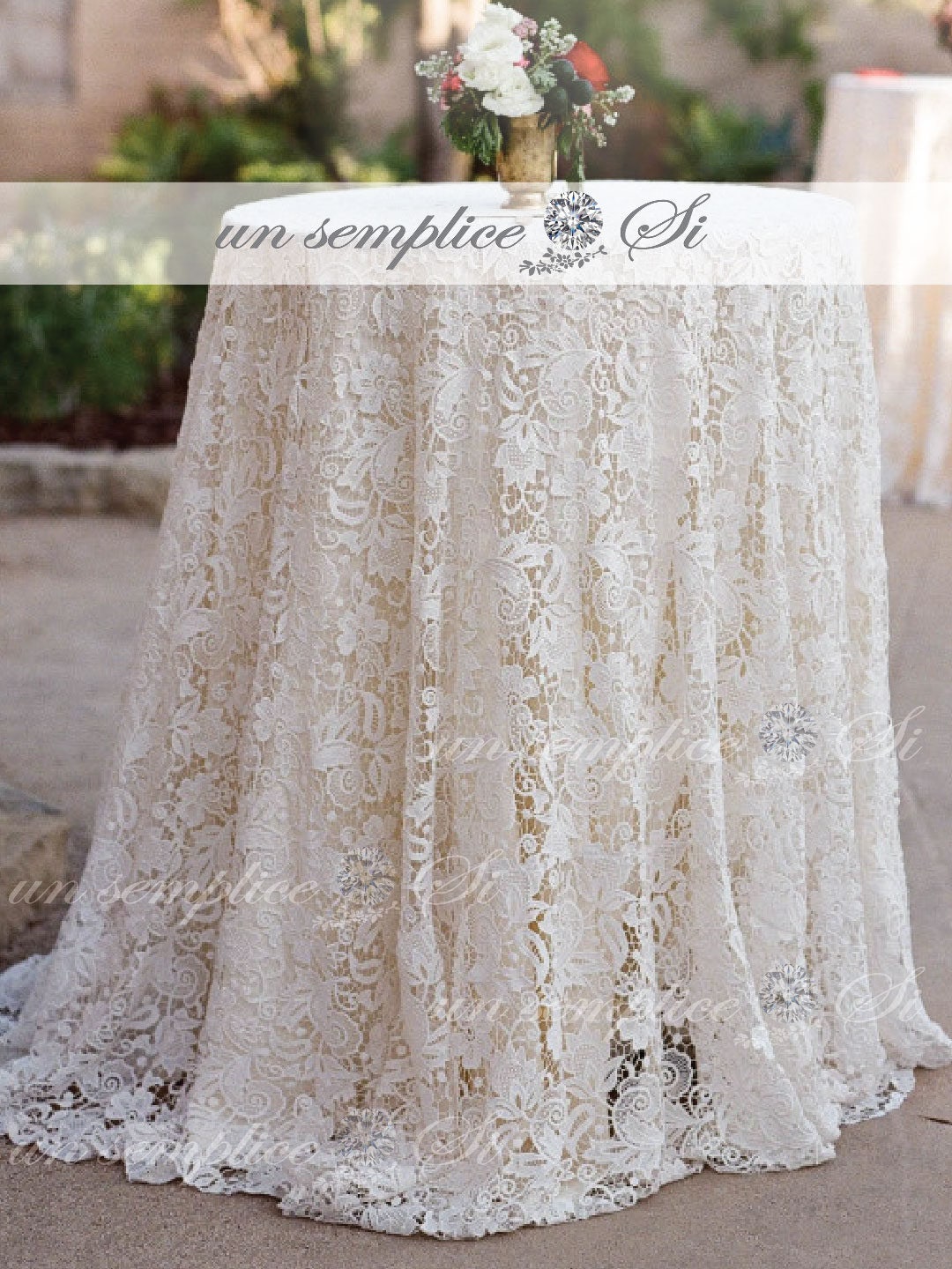 Wedding Table Cloth, Lace Tablecloth, Giupure Lace Table Linens, French ...