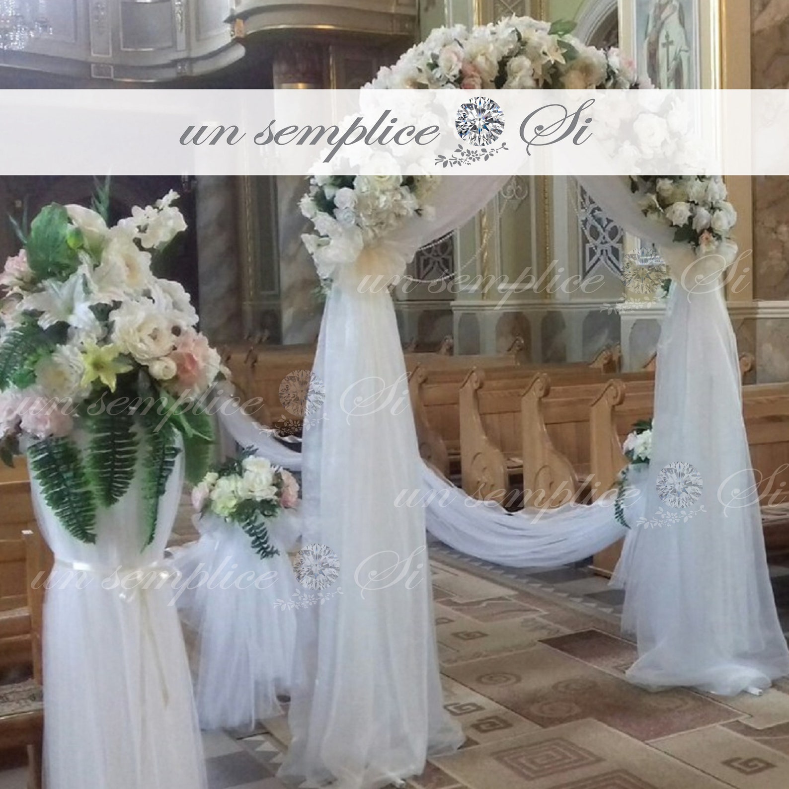 TULLE BACKDROP Tulle SWAG Wedding Backdrop Party Decor - Etsy