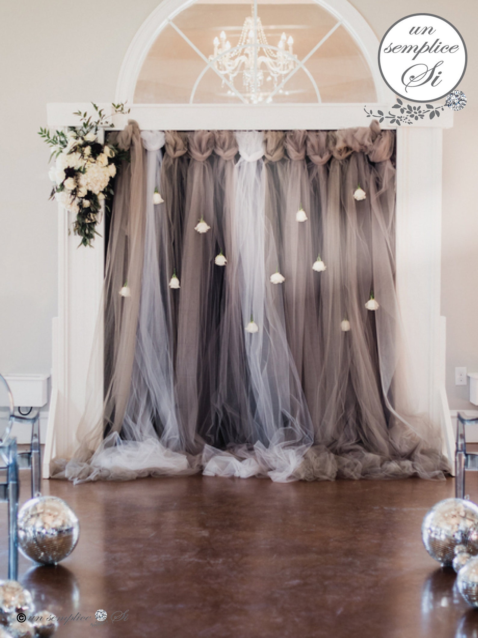 TULLE BACKDROP Tulle Curtain Backdrop Tulle Wedding - Etsy