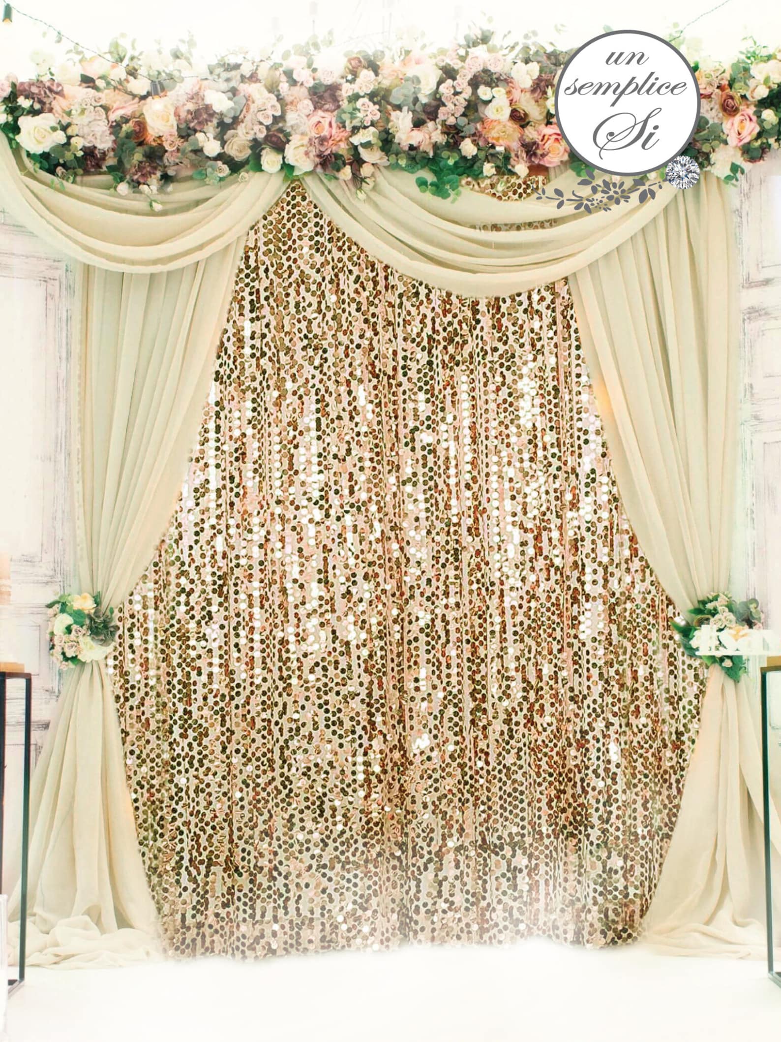 SEQUIN BACKDROP Photo Booth Sequin Background Sequin - Etsy
