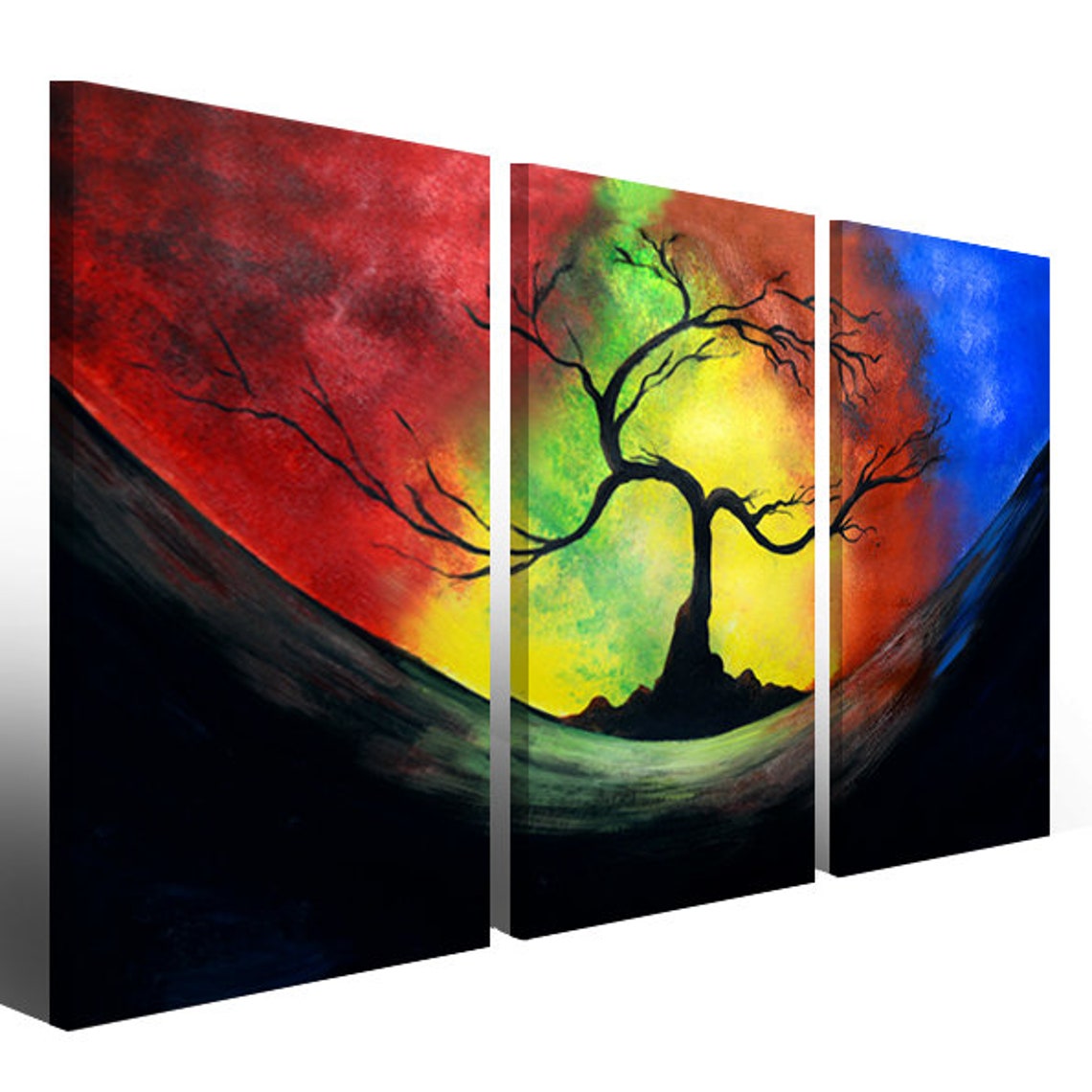 Large Format Canvas/ Print on Canvas/ Modern Triptych/ - Etsy