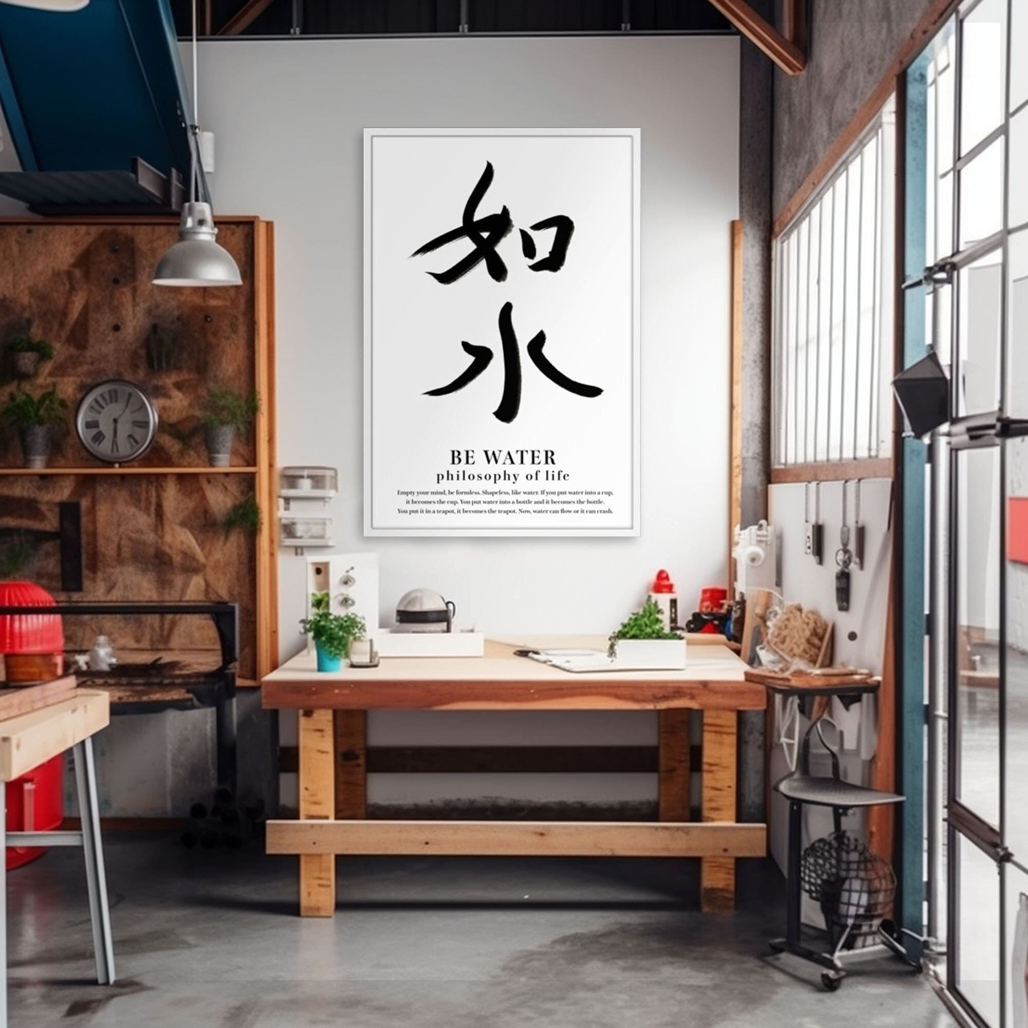 Minimalist Poster | Calligraphy Home Decor | Typographical Art | Be ...