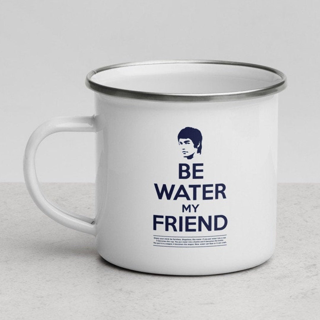 Bruce Lee Kung Fu Mug Martial Arts Mug Be Water Famous Quote of the ...