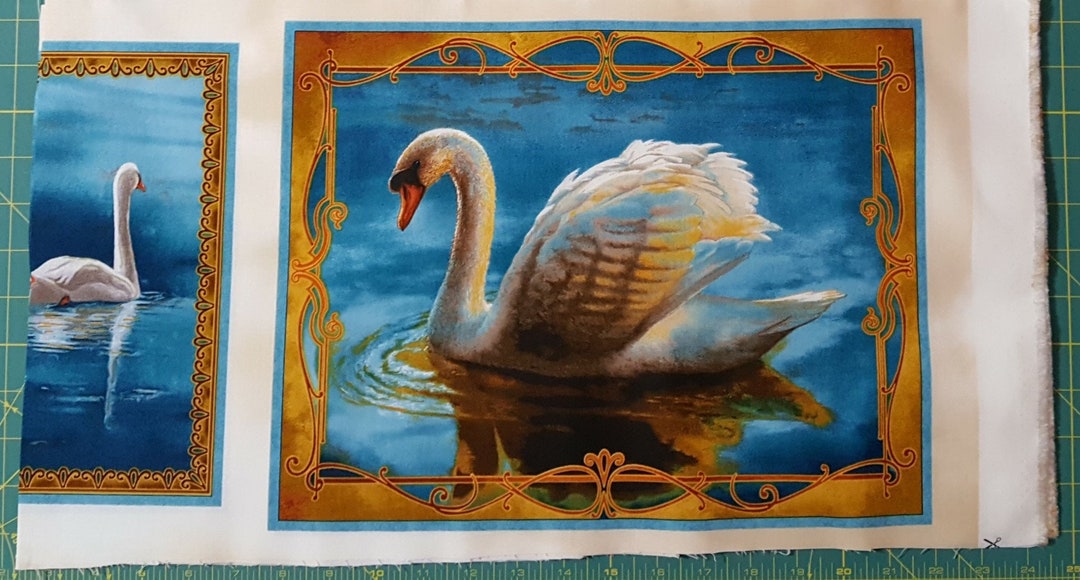 Splendid Swan--hexified Panel Quilt Kit - Etsy