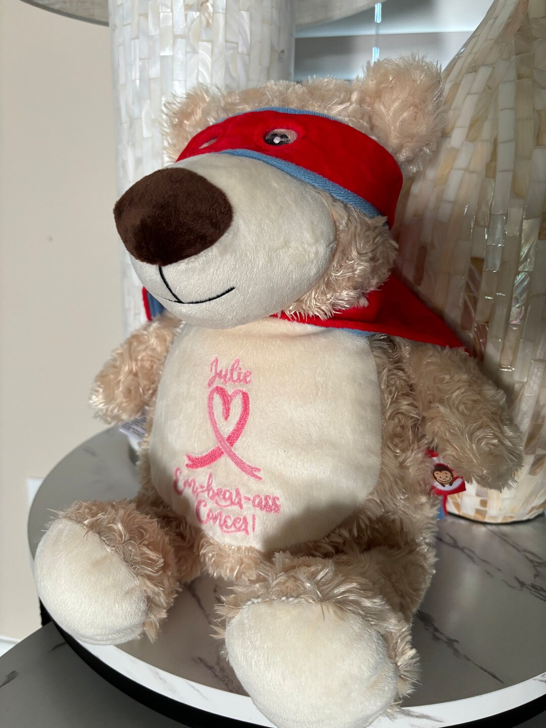Cancer Hero Bear With a Name and the Phrase Em-bear-ass Cancer or Any ...