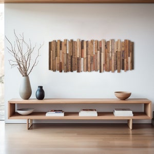 Wall Sculpture for New Home Decor, Large Wall Sculpture, Wood Wall Art ...