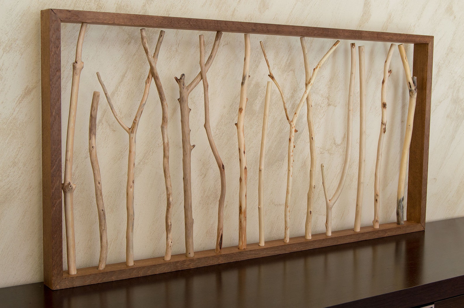 Cuadro de ramas secas Marco con ramas blancas Decoración | Etsy