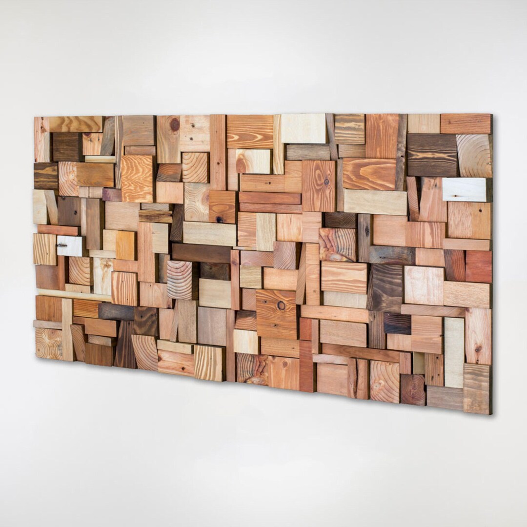 Statement Wood Wall Art for a Memorable Room - Large Horizontal Artwork ...