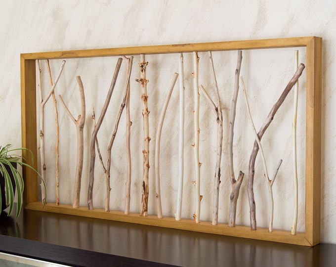 Tree Branch Wall Decor Tree Branches Wall Art Framed Branch - Etsy