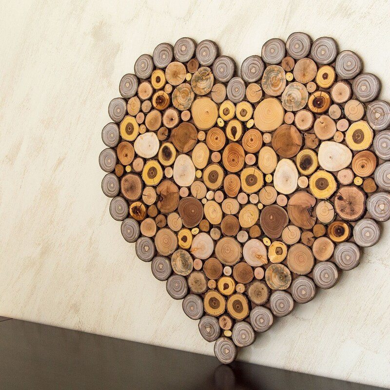 Wood Heart Decor - Etsy